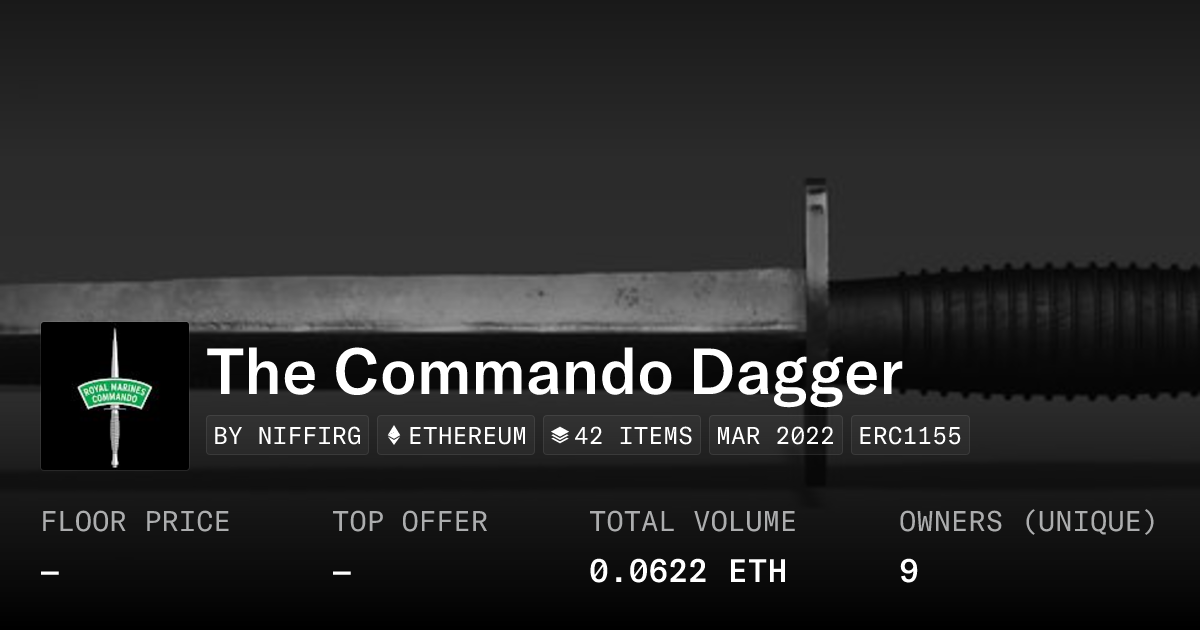 The Commando Dagger - Collection | OpenSea