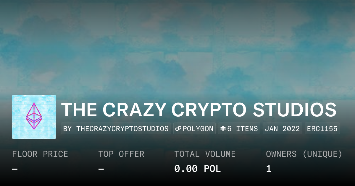 THE CRAZY CRYPTO STUDIOS - Collection | OpenSea