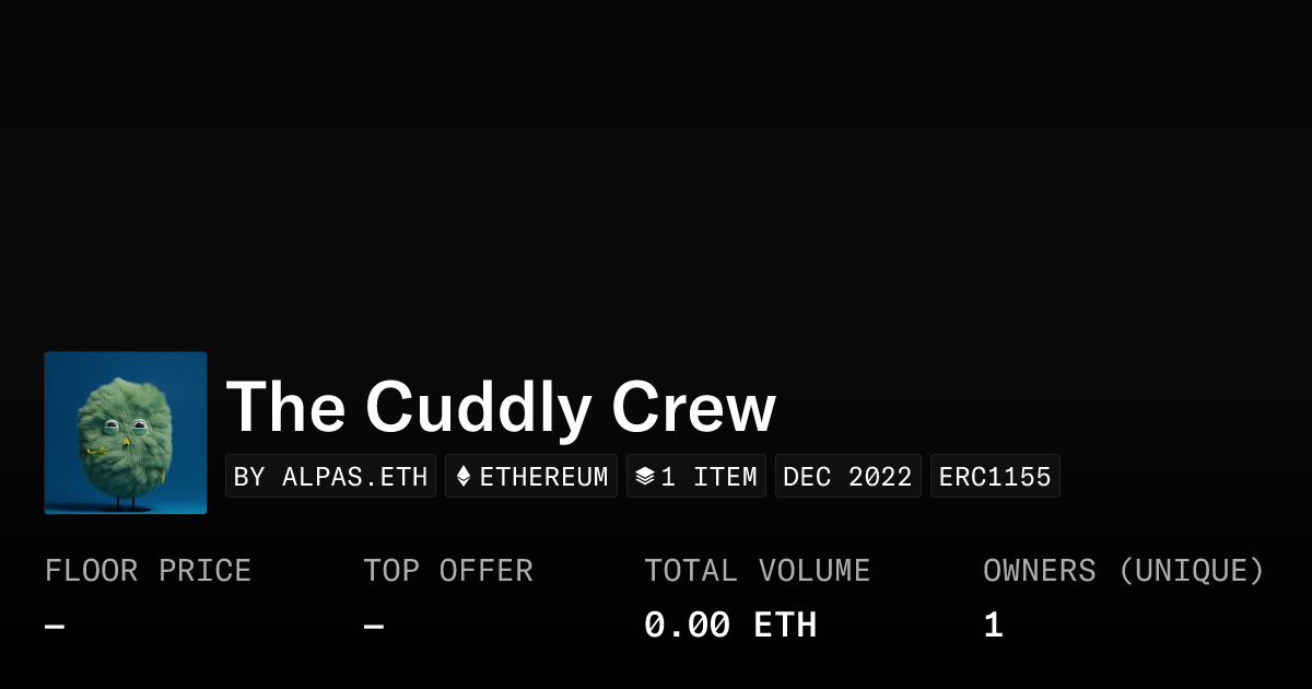 The Cuddly Crew - Collection | OpenSea