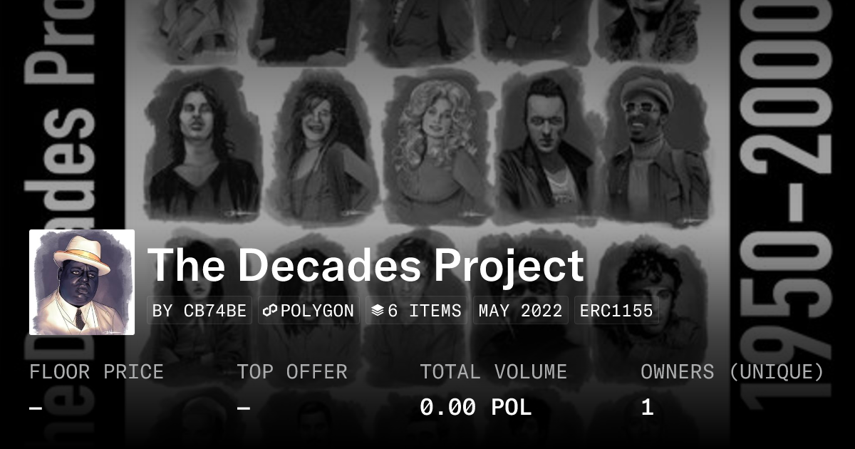 The Decades Project - Collection | OpenSea