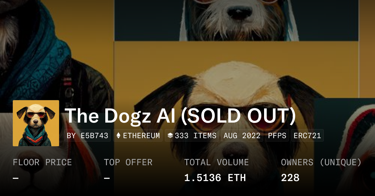 The Dogz AI (SOLD OUT) - Collection | OpenSea