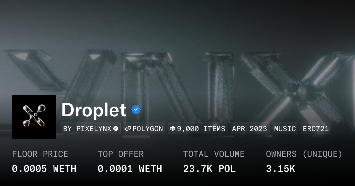 Droplet - Collection | OpenSea