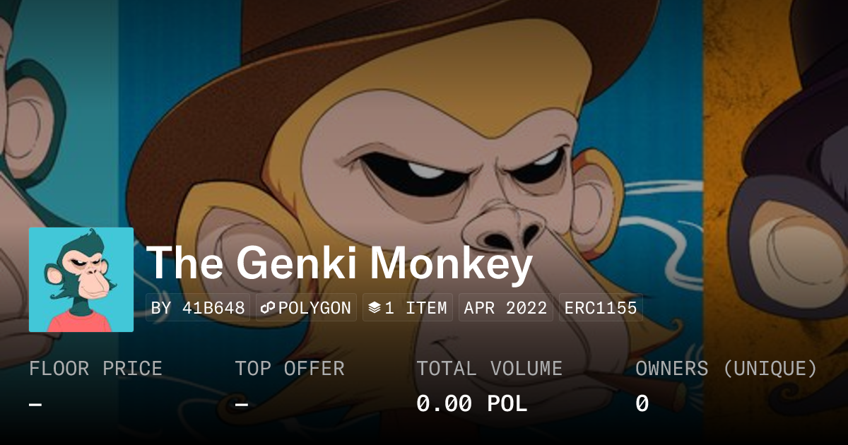 The Genki Monkey - Collection | OpenSea