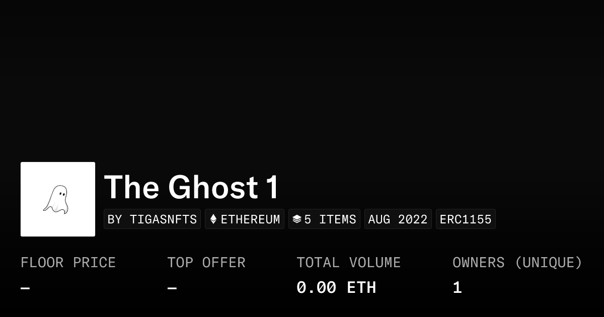 The Ghost 1 - Collection | OpenSea