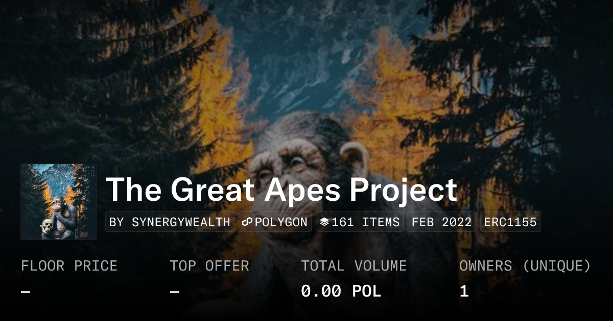 The Great Apes Project - Collection | OpenSea