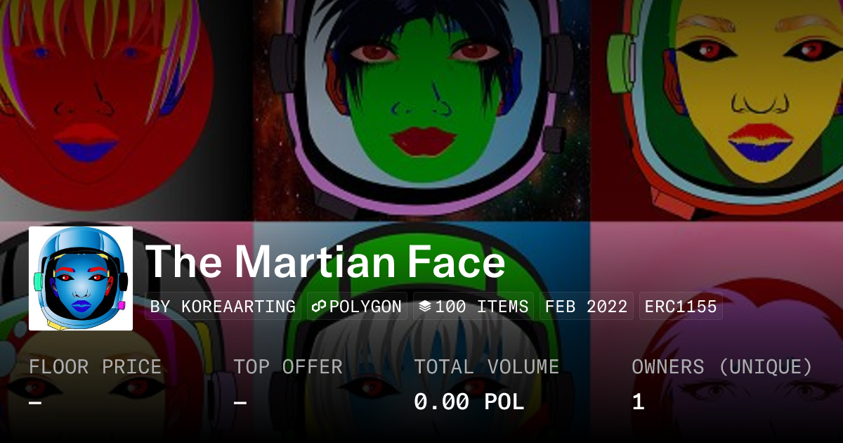 The Martian Face - Collection | OpenSea