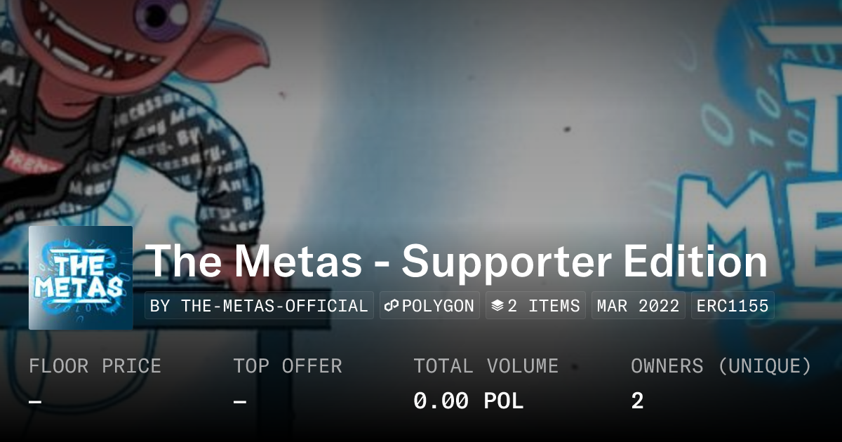 The Metas - Supporter Edition - Collection | OpenSea
