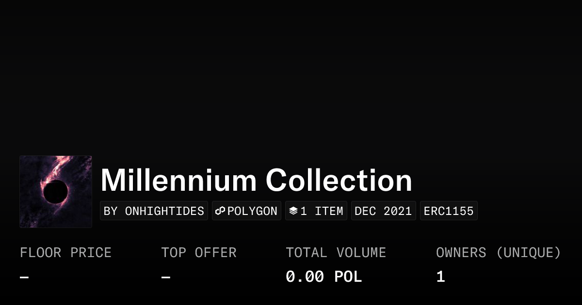 Millennium Collection - Collection | OpenSea