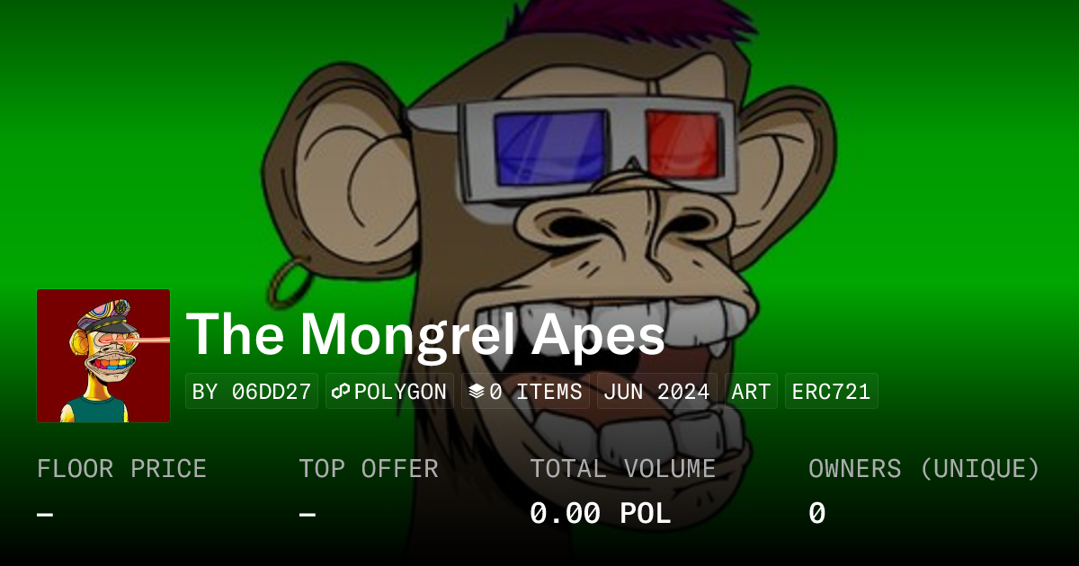 The Mongrel Apes - Collection | OpenSea