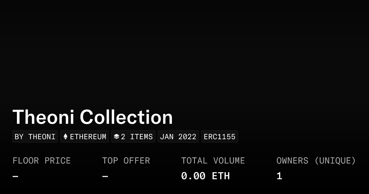 Theoni Collection - Collection | OpenSea