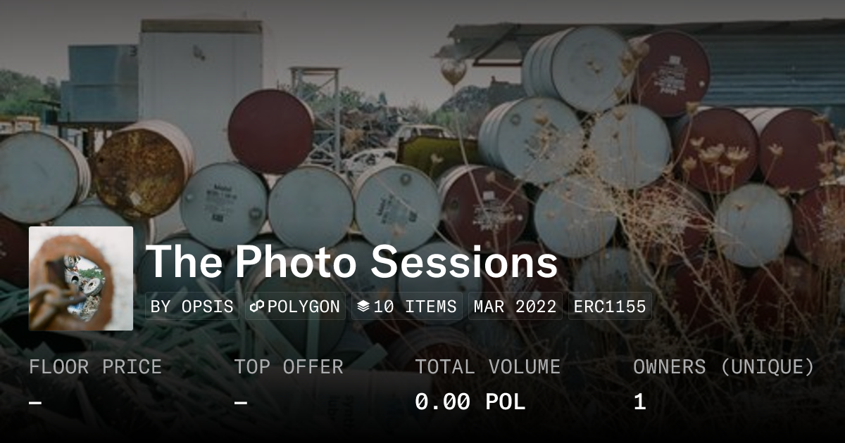 The Photo Sessions - Collection | OpenSea