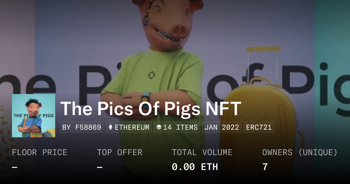 The Pics Of Pigs NFT - Collection | OpenSea