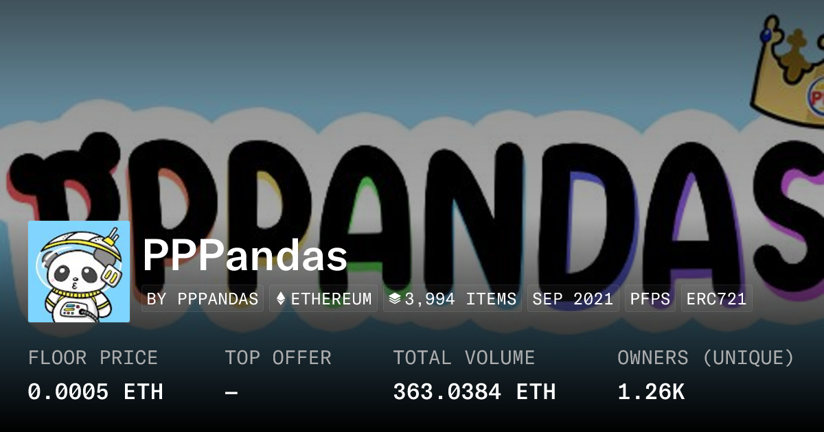 PPPandas - Collection | OpenSea