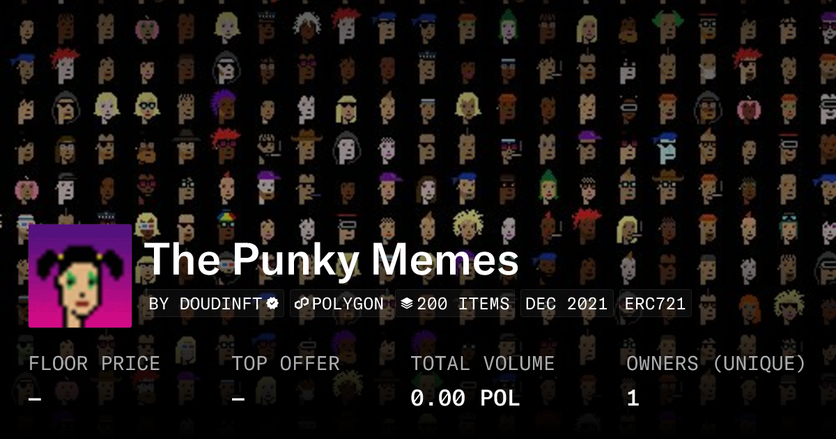The Punky Memes - Collection | OpenSea