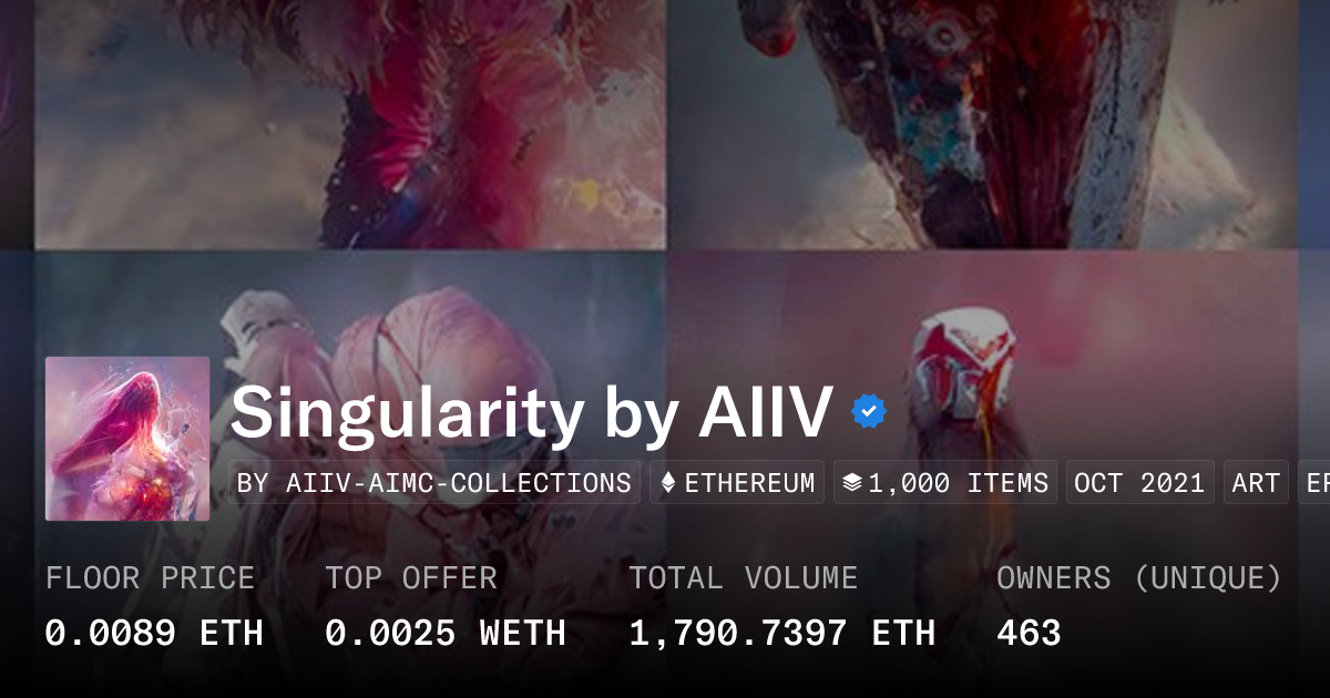 Singularity by AIIV - Collection | OpenSea