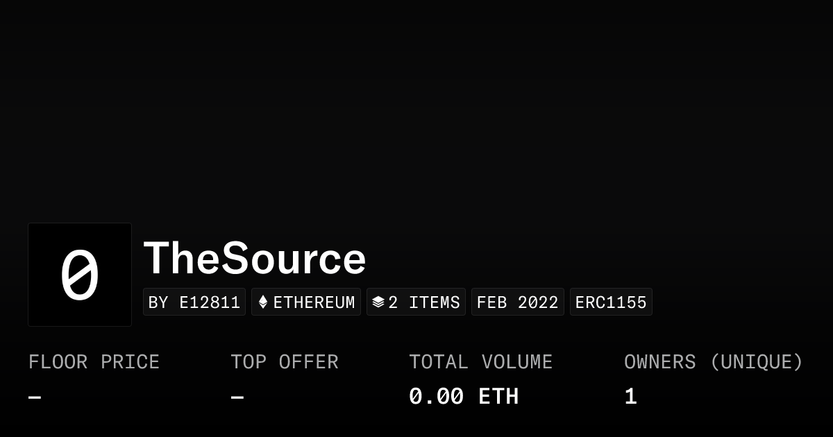 TheSource - Collection | OpenSea