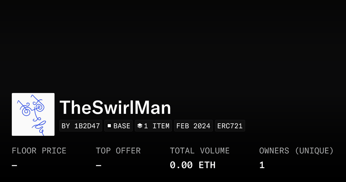 TheSwirlMan - Collection | OpenSea
