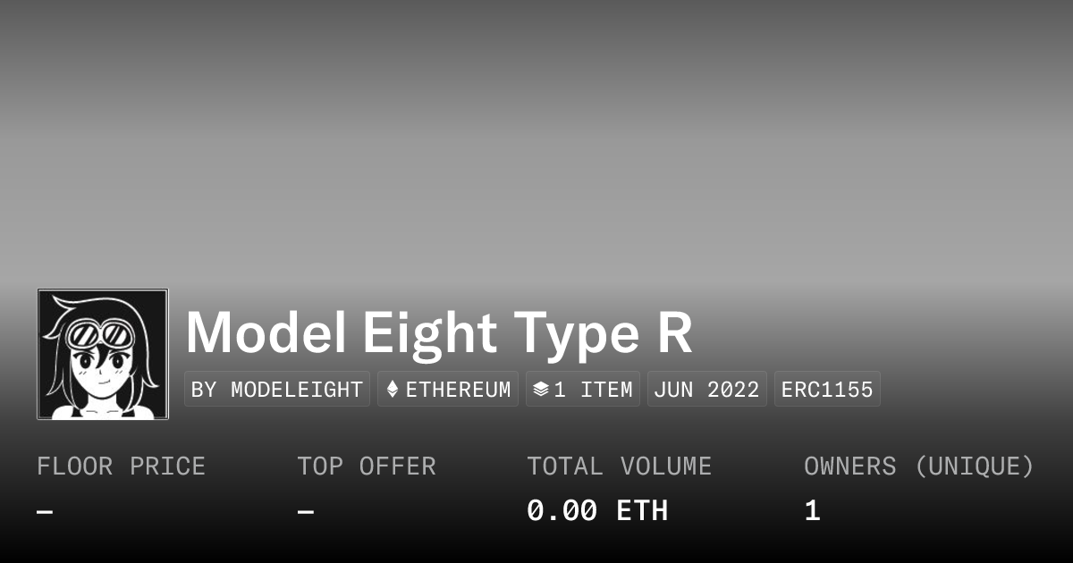 Model Eight Type R - Collection | OpenSea