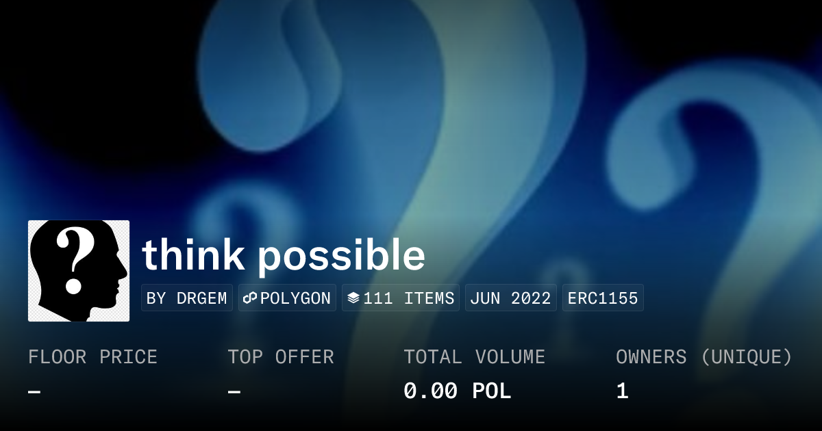 think possible - Collection | OpenSea