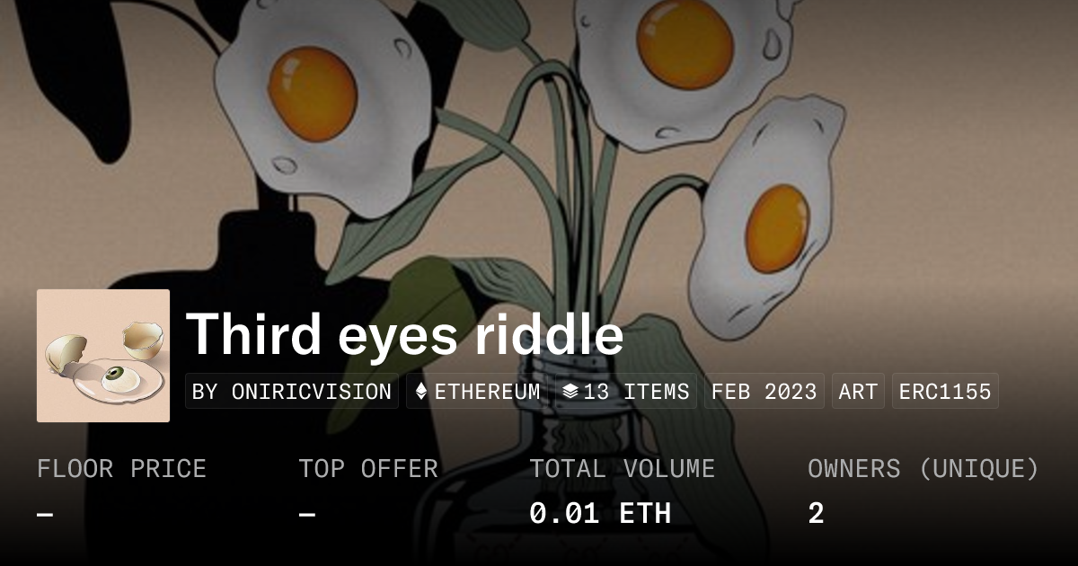 Third eyes riddle - Collection | OpenSea
