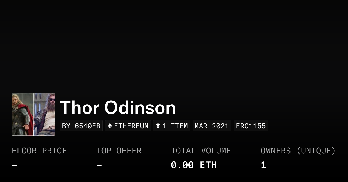 Thor Odinson - Collection | OpenSea