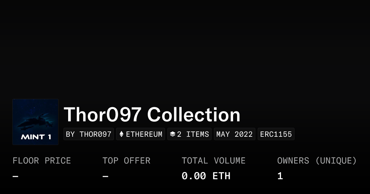 Thor097 Collection - Collection | OpenSea