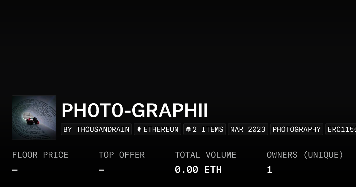 PH0T0-GRAPHII - Collection | OpenSea