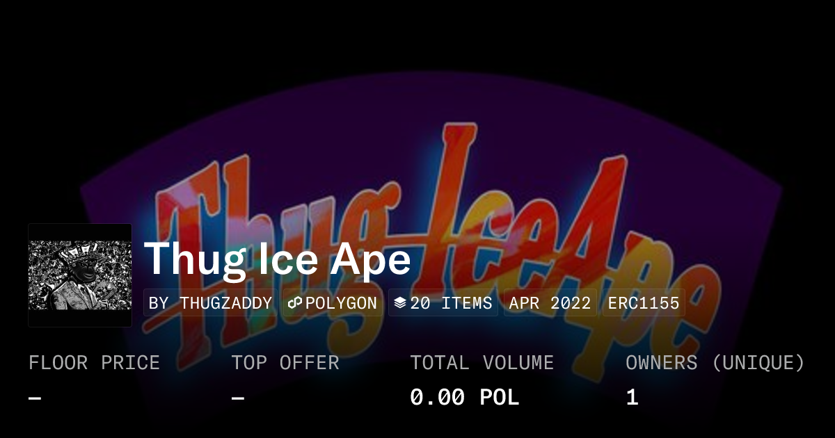 Thug Ice Ape - Collection | OpenSea