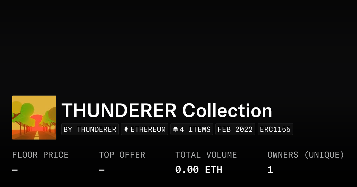 THUNDERER Collection - Collection | OpenSea