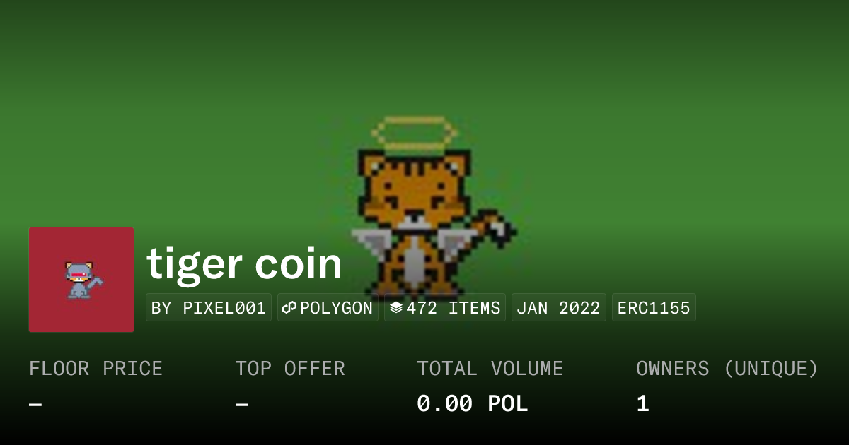 tiger coin - Collection | OpenSea