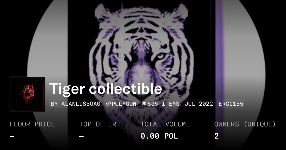 Tiger collectible - Collection | OpenSea
