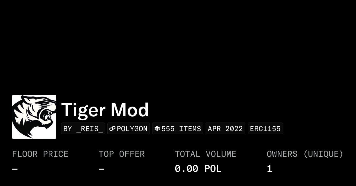 Tiger Mod - Collection | OpenSea