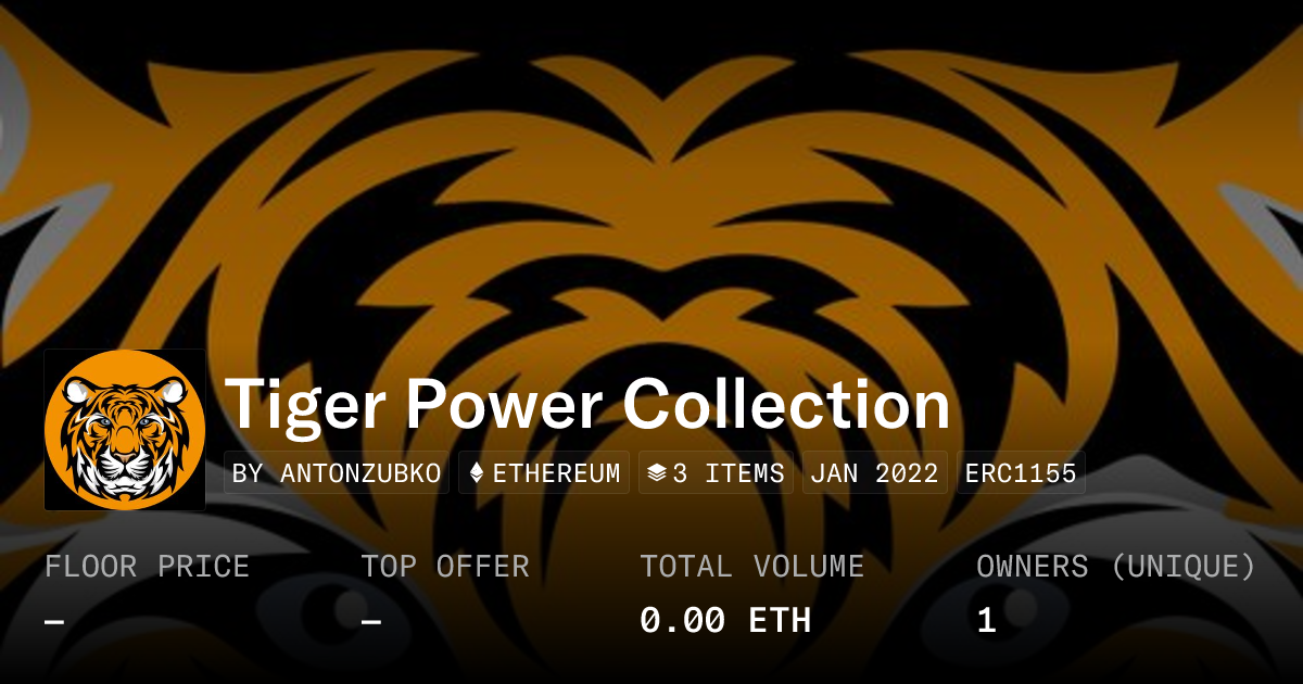 Tiger Power Collection - Collection | OpenSea