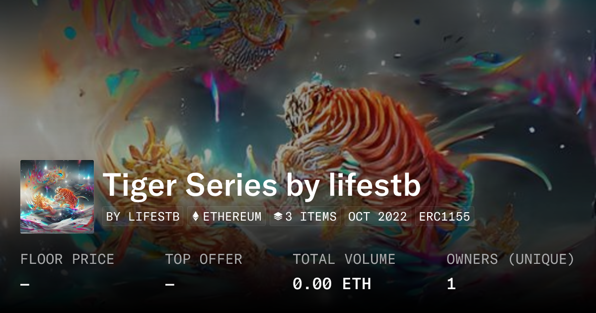 Tiger Series by lifestb - Collection | OpenSea