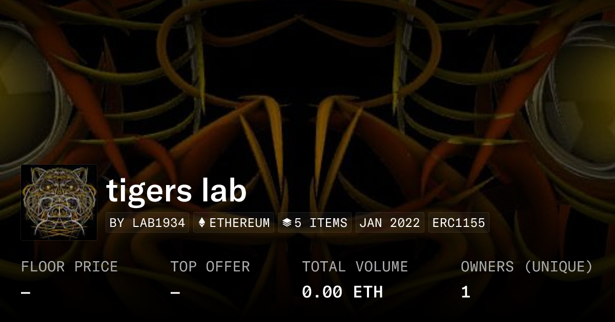 tigers lab - Collection | OpenSea