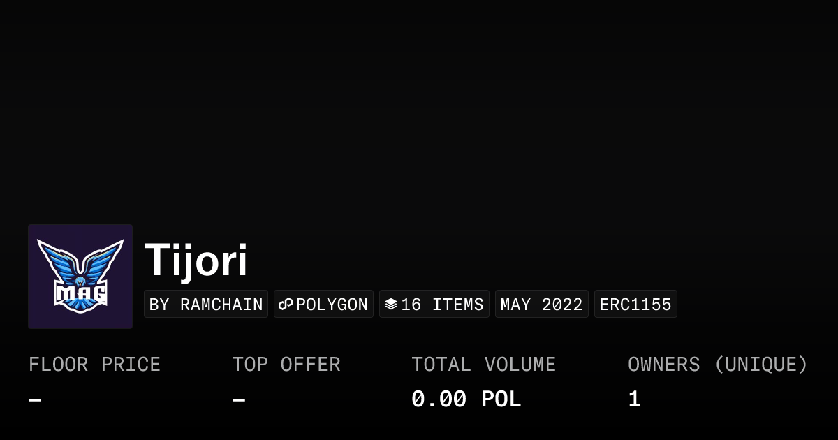 Tijori - Collection | OpenSea