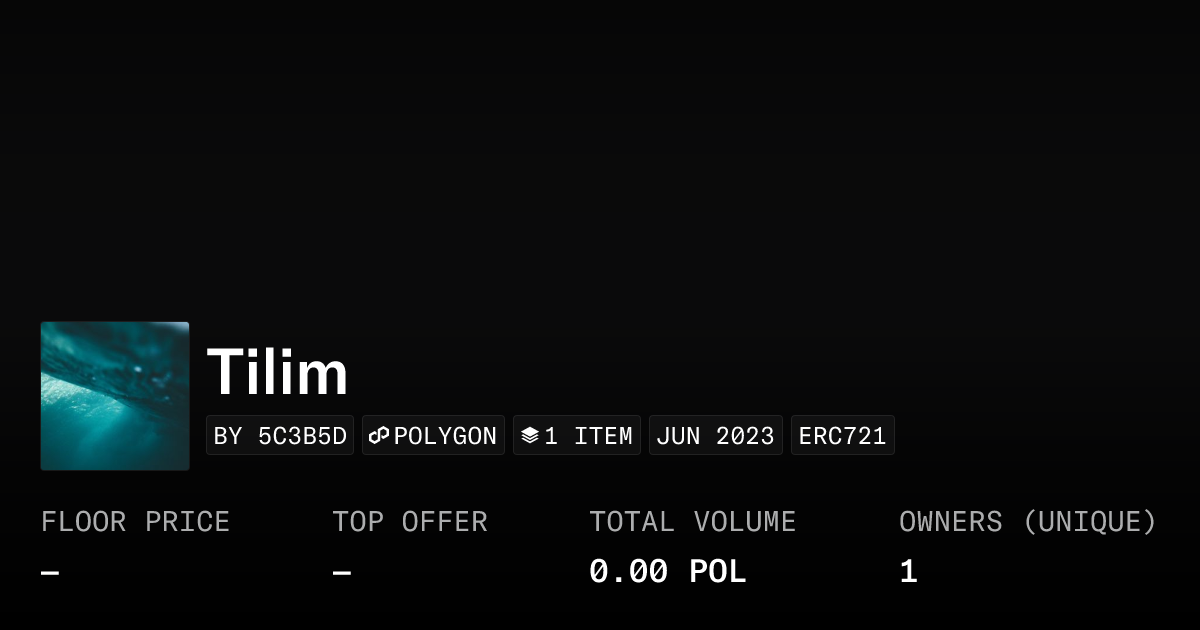 Tilim - Collection | OpenSea