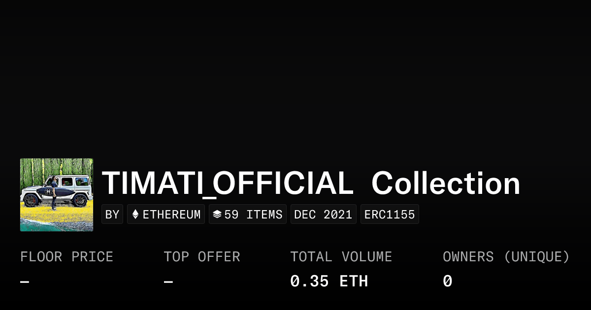 TIMATI_OFFICIAL Collection - Collection | OpenSea