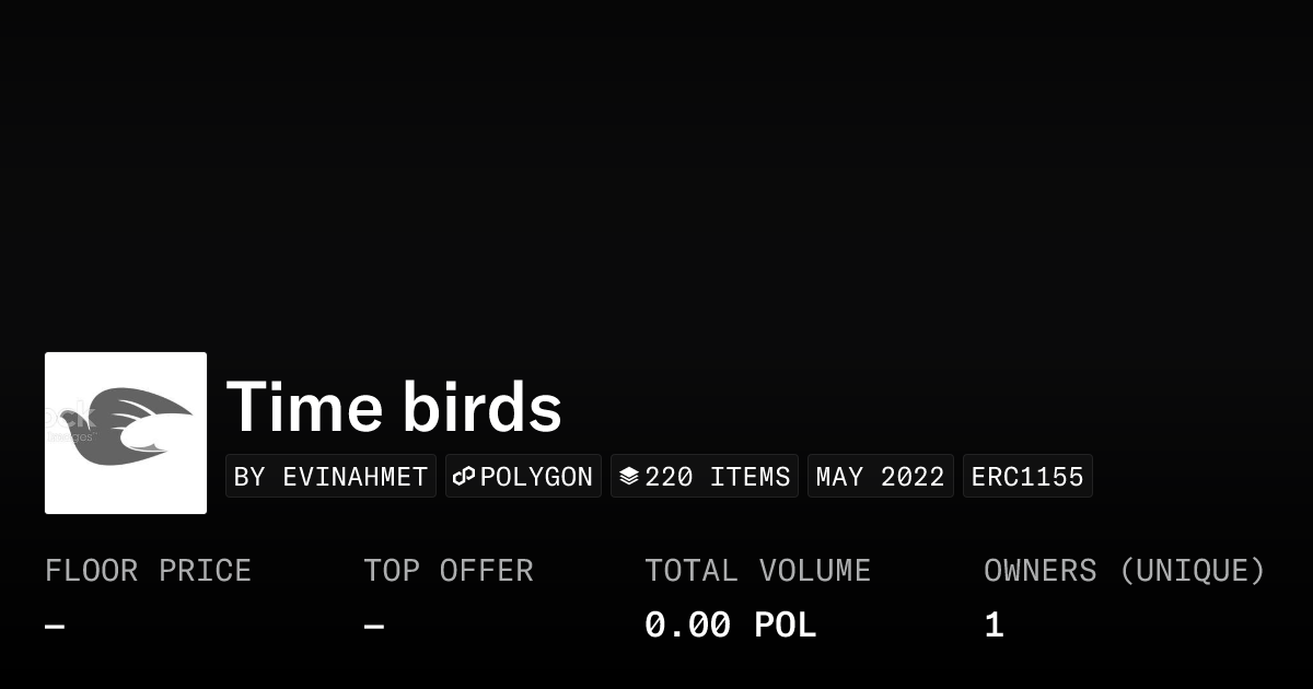 Time birds - Collection | OpenSea