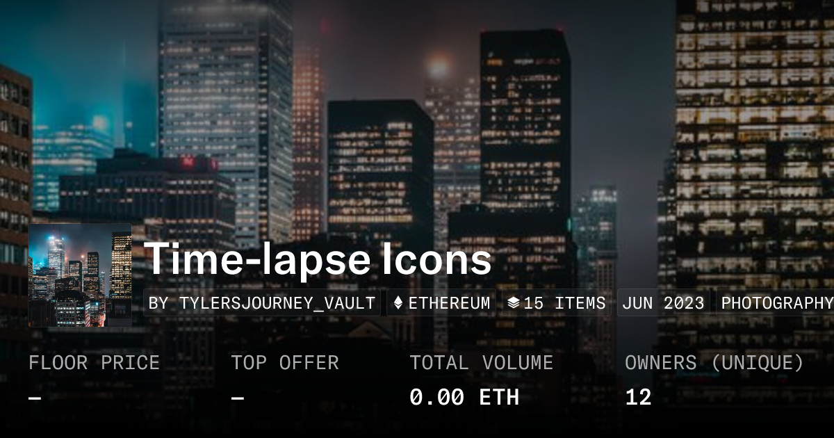 Time-lapse Icons - Collection | OpenSea