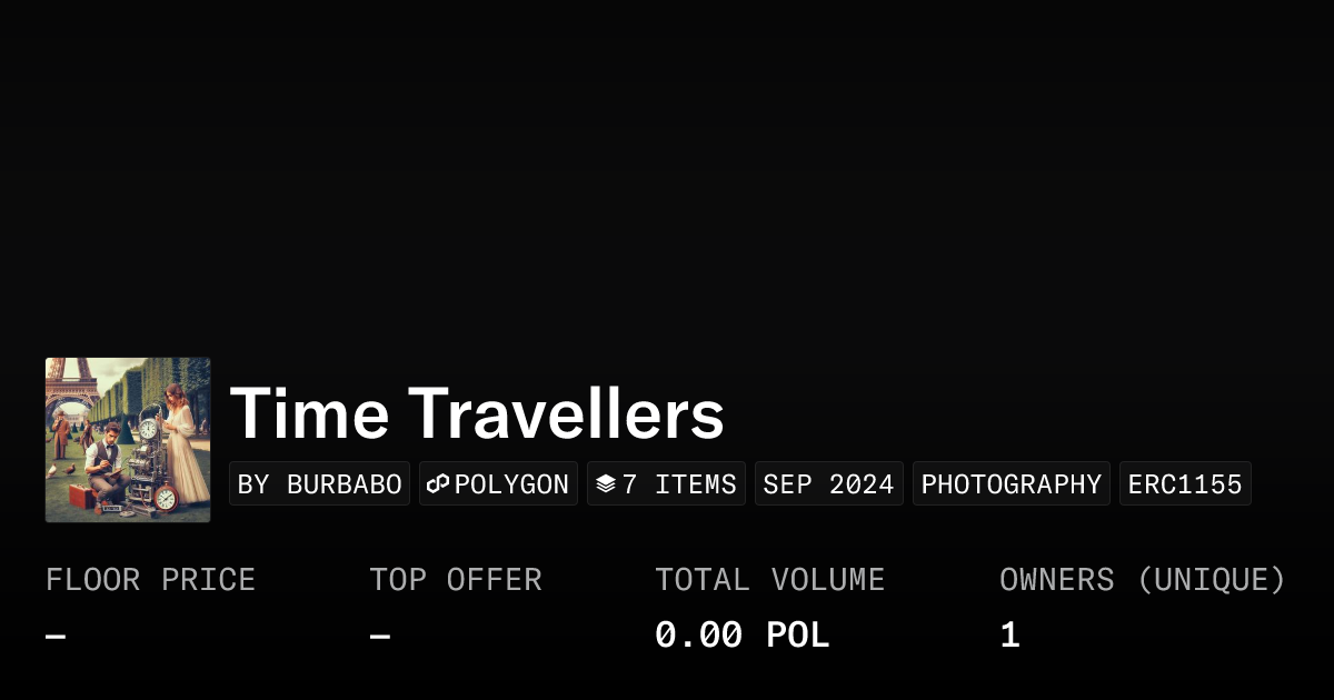 Time Travellers - Collection | OpenSea