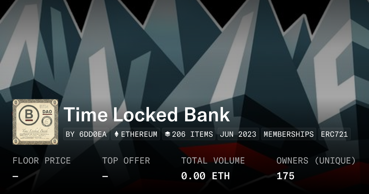 Time Locked Bank - Collection | OpenSea