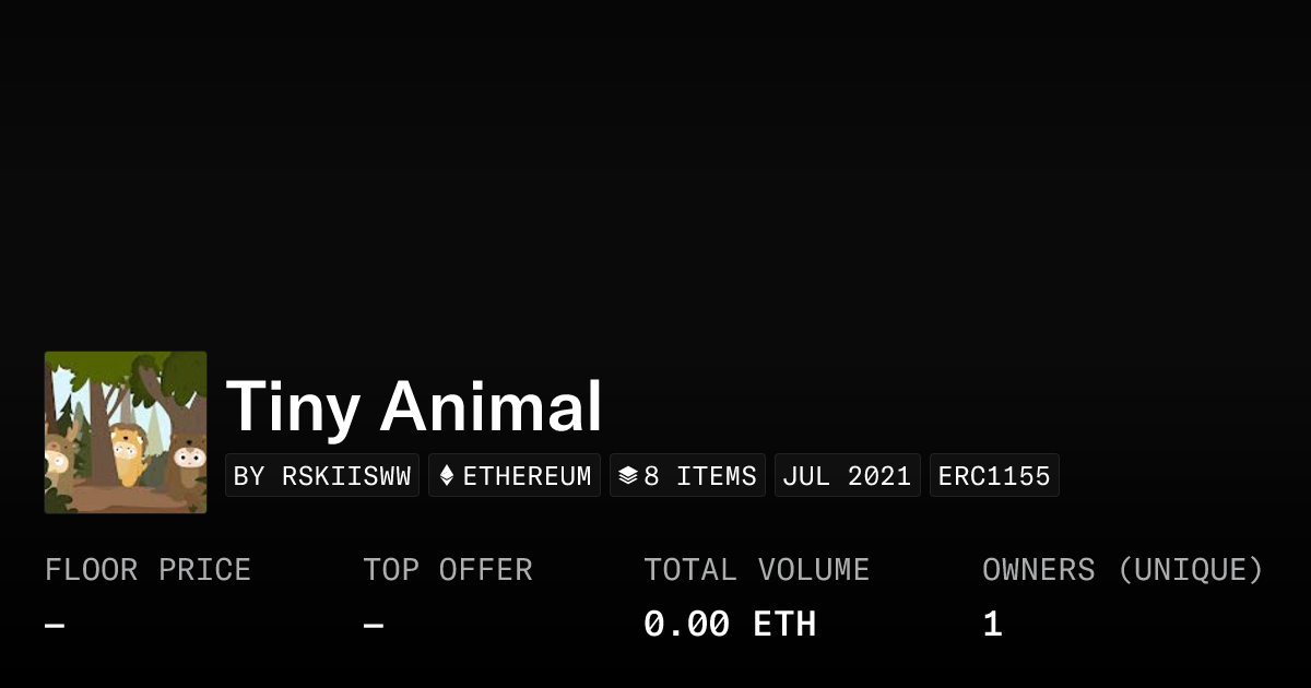 Tiny Animal - Collection | OpenSea