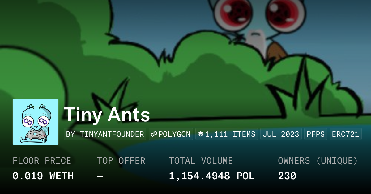 Tiny Ants - Collection | OpenSea