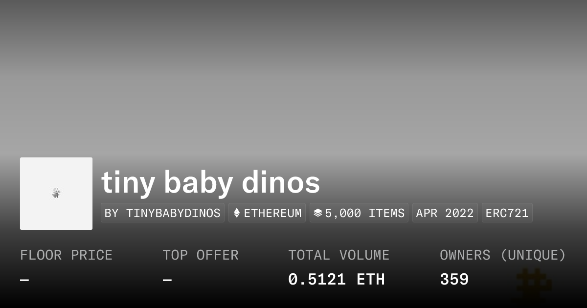 tiny baby dinos - Collection | OpenSea