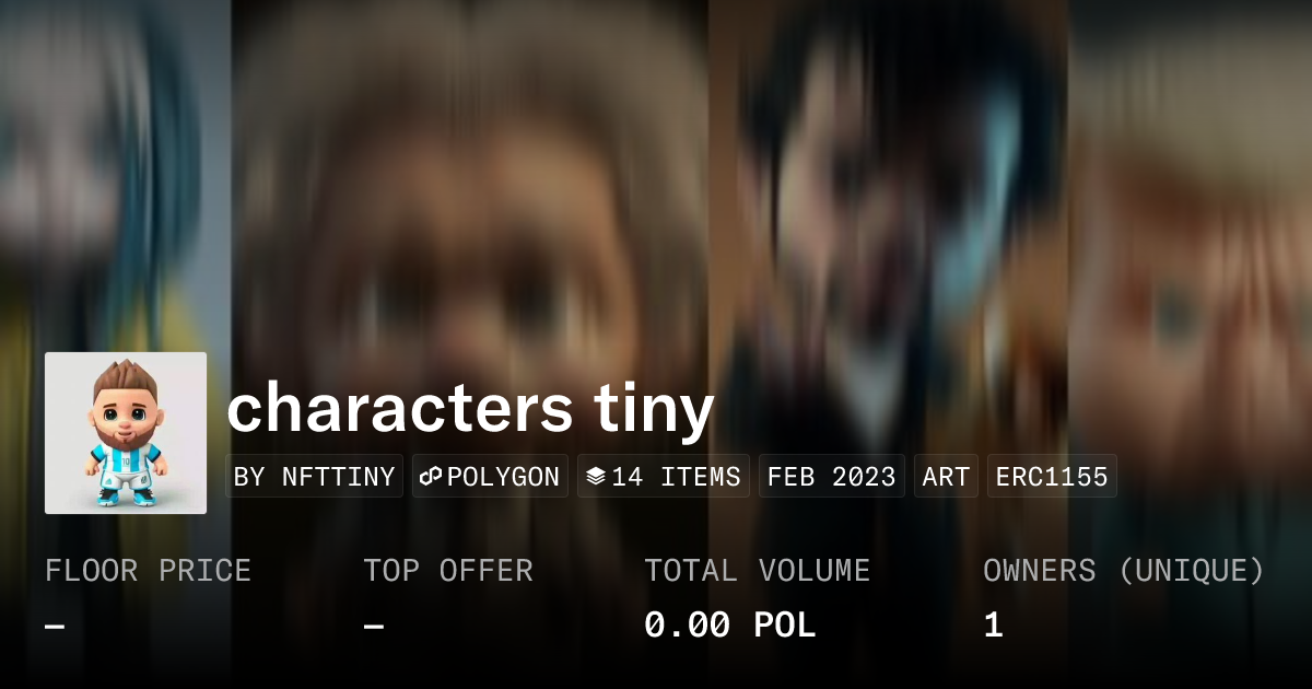 characters tiny - Collection | OpenSea