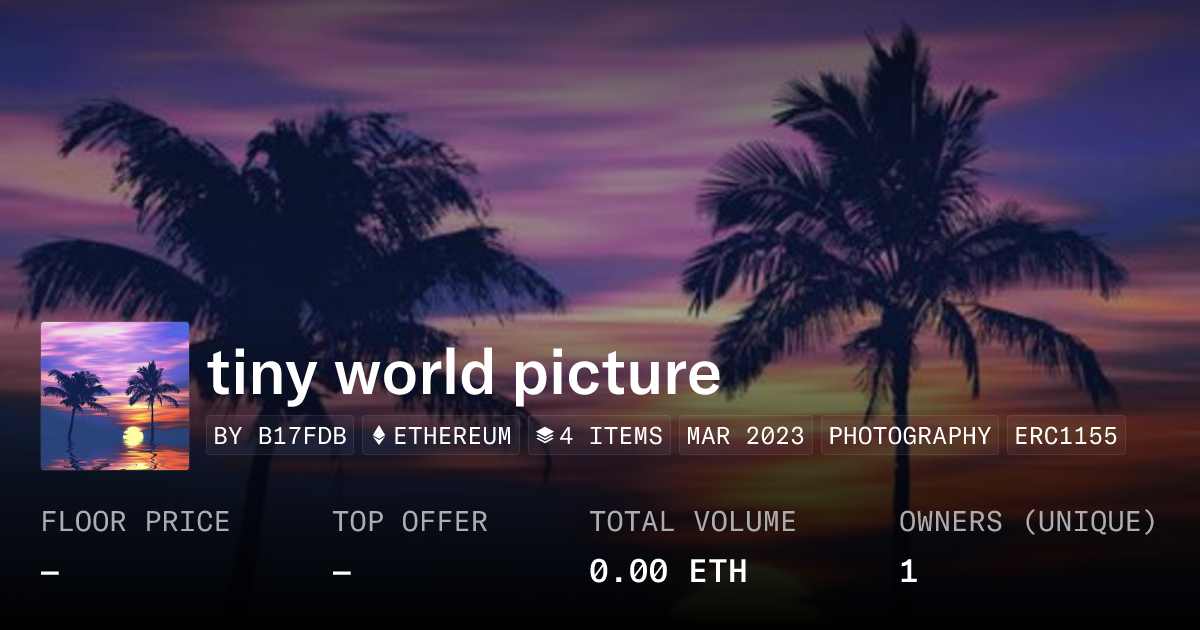 tiny world picture - Collection | OpenSea