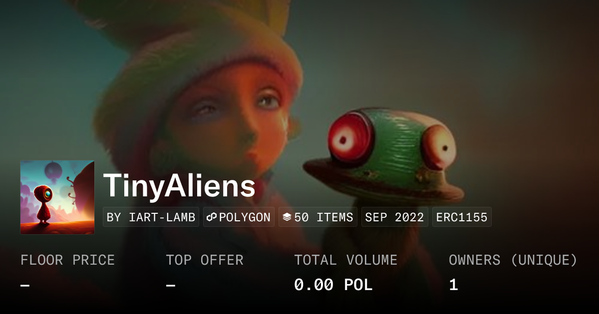 TinyAliens - Collection | OpenSea