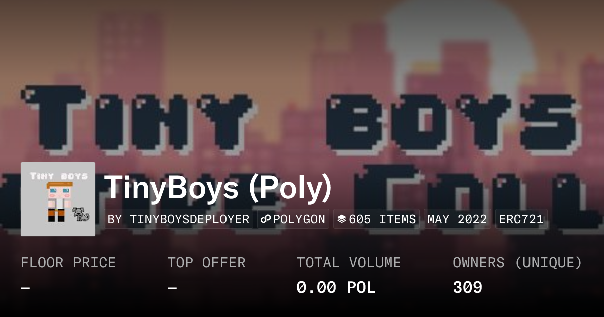 TinyBoys (Poly) - Collection | OpenSea