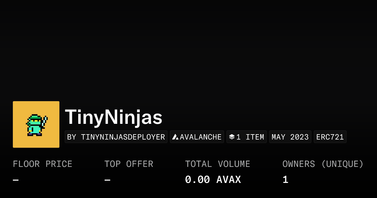 TinyNinjas - Collection | OpenSea